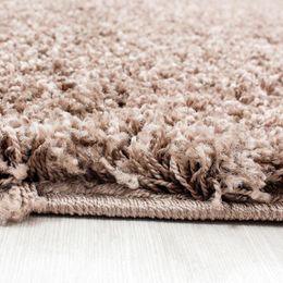 Ayyildiz Teppiche Hochflor-Teppich &raquo;Life Shaggy 1500&laquo; rund 30 mm H&ouml;he auch in rechteckig, Wohnzimmer, Langflor, gro&szlig;e Farbauswahl beige Kunstfaser