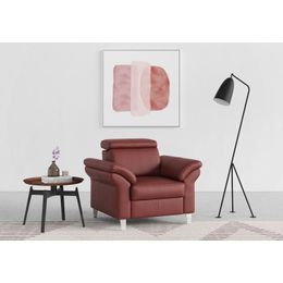 Sit & More sit&more Sessel &raquo;Arngast&laquo; inklusive Federkern und Kopfteilverstellung rot Luxus-Microfaser ALTARA NUBUCK (100% Polyester);Struktur (100% Polyester);