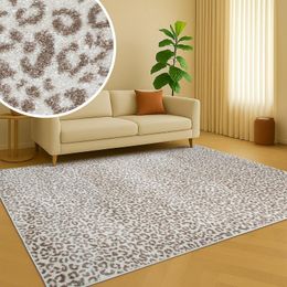 OTTO home Teppich &raquo;Fynna, Leopardenmuster&laquo; rechteckig 9 mm H&ouml;he besonders weicher Flor, Wohnzimmer, Schlafzimmer, Esszimmer Kunstfaser
