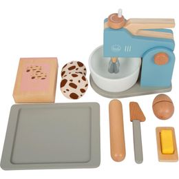 Small Foot Kinder-Standmixer &raquo;Mixer-Set &bdquo;tasty&ldquo;&laquo; bunt Holz