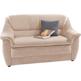 DOMO collection 2-Sitzer &raquo;Lale formsch&ouml;nes und komfortables Sofa, zeitlos und elegant&laquo; optimal f&uuml;r kleinere R&auml;ume beige Struktur (100% Polyester);