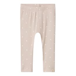 Lil'atelier Leggings 'NBFGago' Gr&ouml;&szlig;e 74 creme / greige