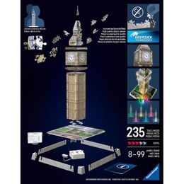 Ravensburger 3D-Puzzle &raquo;Iconics: Big Ben - mit Licht&laquo; Made in Europe Kunststoff