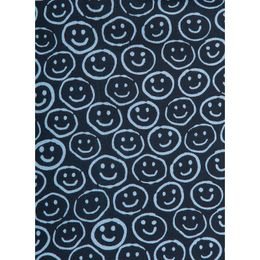 TRIGEMA Jungen Schlafanzug &raquo;TRIGEMA Kurzer Schlafanzug mit Smiley-Motiv&laquo; 1 tlg. blau 128