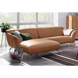 GUTMANN FACTORY Ecksofa &raquo;Venezuela&laquo; braun Leder
