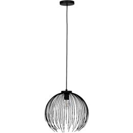 Eglo H&auml;ngeleuchte &raquo;Venezuela H&auml;ngelampe, Pendelleuchte, Esszimmerlampe, Metall, E27&laquo; E27 1 Stk. H&auml;ngeleuchte - H110 x &Oslash;40 cm - schwarz - 1X40W exkl.