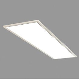 Briloner Leuchten LED Panel &raquo;7193016 Simple&laquo; LED-Board Neutralwei&szlig; Deckenlampe, 119,5x29,5x6cm, Wei&szlig;, 38W, Wohnzimmer, Schlafzimmer grau