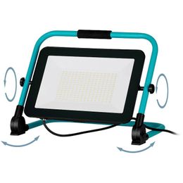 Eglo LED Wandstrahler &raquo;Avelar Strahler, tragbare Arbeitsleuchte, Arbeitsscheinwerfer, IP65&laquo; LED-Modul 1 Stk. Neutralwei&szlig; Stehleuchte - L36 x B22 x H38