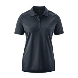 Gonso Damen Radtrikot &raquo;Essential Poloshirt W&laquo; Damen Radshirt, Polo-Shirt mit Spitzkragen, mit R&uuml;ckentasche blau 46