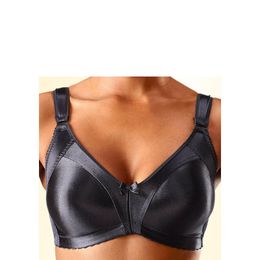 Naturana Damen Minimizer-BH &raquo;Minimizer&laquo; 1 Stk. Shaping-Effekt, breite Tr&auml;ger, feminin, ohne B&uuml;gel, Satin schwarz 85, Cup D