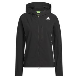 adidas Performance Funktionsjacke 'ADIZERO'' Damen Gr&ouml;&szlig;e XL/XXL schwarz / wei&szlig;