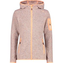CMP Strickfleecejacke &raquo;KNITTED MELANGE HOODY WOMAN HOODY JACKET&laquo; 1 Stk. tlg. mitKapuze f&uuml;r Outdoor-Aktivit&auml;ten, mit Kapuze, atmungsaktiv...