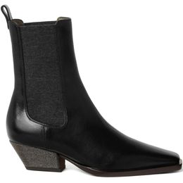 Brunello Cucinelli Stiefel - Boots Black - Gr. 37,5 (EU) - in Schwarz - f&uuml;r Damen