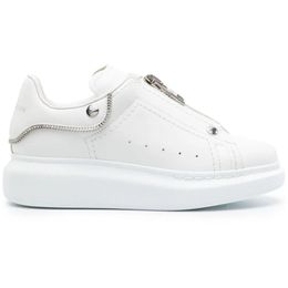 Alexander McQueen Low-Top Sneaker - Larry Oversize Zip-up Sneakers - Gr. 39 (EU) - in Wei&szlig; - f&uuml;r Damen
