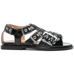Ganni Sandalen - Sandals Black - Gr. 36 (EU) - in Schwarz - f&uuml;r Damen