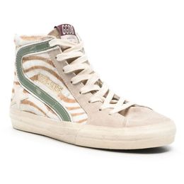 Golden Goose Deluxe Brand Golden Goose Low-Top Sneaker - Sneakers Whitebrowngreen - Gr. 37 (EU) - in Bunt - f&uuml;r Damen