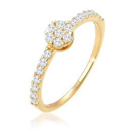 Elli Ringe - Ring Verlobungsring Topas Edelstein Fein 585 Gelbg - Gr. 52 MM - in Gold - f&uuml;r Damen