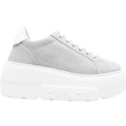 Casadei Low-Top Sneaker - Sneakers Silver - Gr. 38 (EU) - in Silber - f&uuml;r Damen