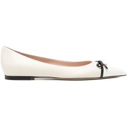 Valentino Garavani Ballerinas - Flat Shoes Ivory - Gr. 37 (EU) - in Wei&szlig; - f&uuml;r Damen