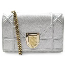 Christian Dior Crossbody Bags - HANDTASCHE CHRISTIAN Dior DiorAMA MICRO SILBERNE L - Gr. unisize - in Silber - f&uuml;r Damen