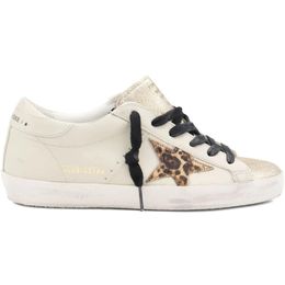 Golden Goose Deluxe Brand Golden Goose Low-Top Sneaker - Dames Super-Star Sneaker Beige - Gr. 37 (EU) - in Beige - f&uuml;r Damen