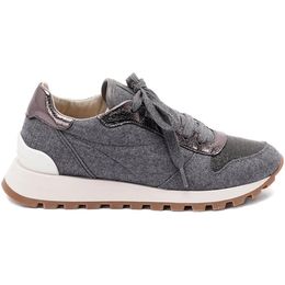 Brunello Cucinelli Low-Top Sneaker - Sneakers Grey - Gr. 37 (EU) - in Grau - f&uuml;r Damen