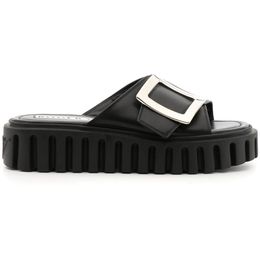 Roger Vivier Sandalen - Sandals Black - Gr. 40 (EU) - in Schwarz - f&uuml;r Damen