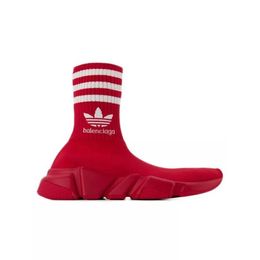 Balenciaga Low-Top Sneaker - Speed Lt Adidas Sneakers - Red/Logo White - Gr. 37 (EU) - in Rot - f&uuml;r Damen