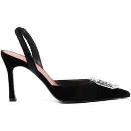 Amina Muaddi Hohe Schuhe - With Heel Black - Gr. 36,5 (EU) - in Schwarz - f&uuml;r Damen