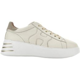 Hogan Low-Top Sneaker - Flat Shoes Yogurt Oro Pallido - Gr. 40 (EU) - in Wei&szlig; - f&uuml;r Damen