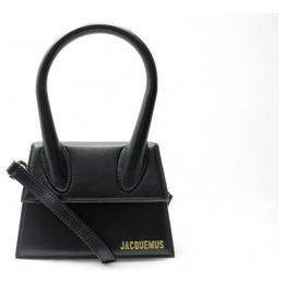 Jacquemus Crossbody Bags - NEUE Jacquemus LE CHIQUITO MITTEL SCHWARZE LEDER H - Gr. unisize - in Schwarz - f&uuml;r Damen