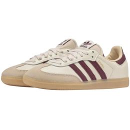 Adidas Low-Top Sneaker - Samba Og Wonder White / Shadow Red / Gum - Gr. US_9_5 - in Wei&szlig; - f&uuml;r Damen