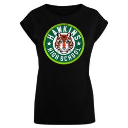 F4NT4STIC T-Shirt Stranger Things Hawkins Tiger Circle in schwarz | Gr.: M