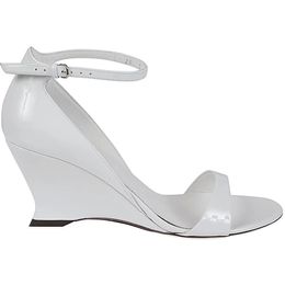Salvatore Ferragamo Sandalen - Sandals White - Gr. US_8_5 - in Wei&szlig; - f&uuml;r Damen