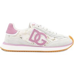 Dolce & Gabbana Dolce&Gabbana Low-Top Sneaker - Sneakers Pink - Gr. 40 (EU) - in Gold - f&uuml;r Damen