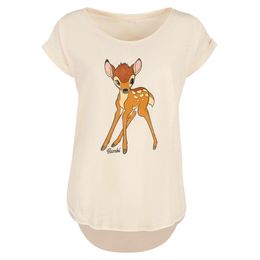F4NT4STIC Long Cut T Shirt Disney Bambi Classic in Whitesand | Gr.: XS