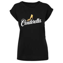 F4NT4STIC T-Shirt Cinderella Aschenputtel Shoe Logo in schwarz | Gr.: XS