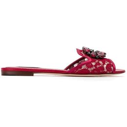 Dolce & Gabbana Dolce&Gabbana Sandalen - Sandals Red - Gr. 35 (EU) - in Rot - f&uuml;r Damen