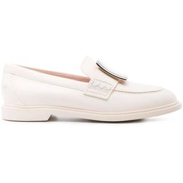 Roger Vivier Loafer - Flat Shoes Cream - Gr. 35,5 (EU) - in Wei&szlig; - f&uuml;r Damen