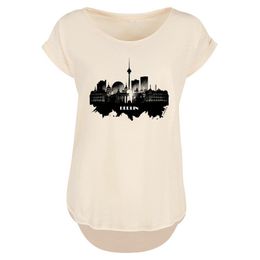 F4NT4STIC Long Cut T-Shirt Cities Collection - Berlin skyline in Whitesand | Gr.: L