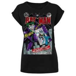 F4NT4STIC T-Shirt DC Comics Batman Joker Playing Card Cover in schwarz | Gr.: 4XL