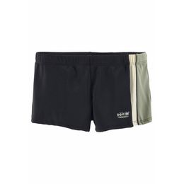 H.I.S. H.I.S Boxer-Badehose in schwarz-oliv | Gr.: 5