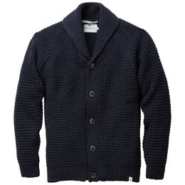 Peregrine Trading Herren-Cardigan Wolle XL Dunkelblau