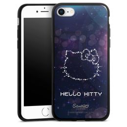 DeinDesign iPhone SE (2020) Handy Slim Case extra d&uuml;nn Silikon Handyh&uuml;lle schwarz H&uuml;lle Hello Kitty Weltall Merchandise Silikon Slim Case