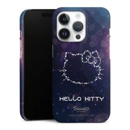 DeinDesign iPhone 14 Pro Handy Premium Case Smartphone Handyh&uuml;lle Schutzh&uuml;lle matt Merchandise Hello Kitty Weltall Premium Case