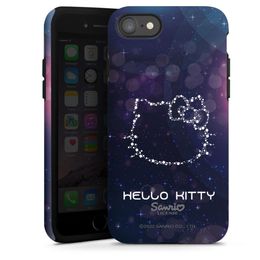 DeinDesign iPhone SE (2020) Handy Panzer Handyh&uuml;lle robuste Outdoor H&uuml;lle Schutzh&uuml;lle matt Hello Kitty Weltall Merchandise Tough Case