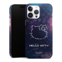 DeinDesign iPhone 14 Pro Max Handy Premium Case Smartphone Handyh&uuml;lle Schutzh&uuml;lle matt Merchandise Hello Kitty Weltall Premium Case