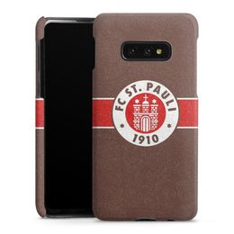 DeinDesign Galaxy S10e Handy Premium Case Smartphone Handyh&uuml;lle Schutzh&uuml;lle matt Fc St. Pauli Logo Official Licensed Product Premium Case