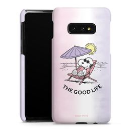 DeinDesign Galaxy S10e Handy Premium Case Smartphone Handyh&uuml;lle Schutzh&uuml;lle matt Snoopy Official Licensed Product Peanuts Premium Case