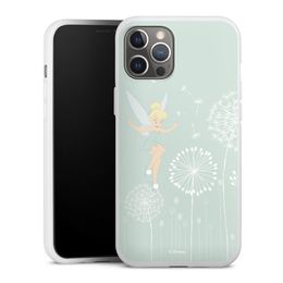 DeinDesign iPhone 12 Pro Max Handy Silikon H&uuml;lle Case wei&szlig; Handyh&uuml;lle Disney Tinkerbells Dandelion Silikon Case